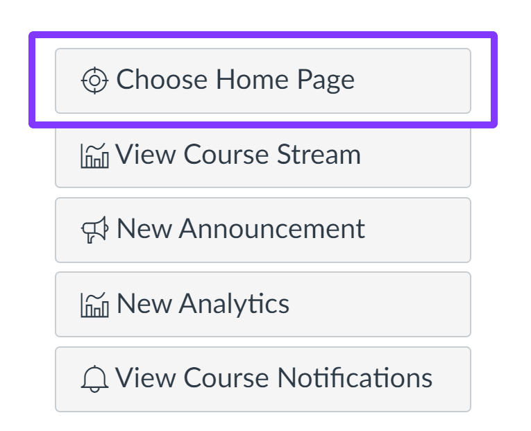 Select a Front Page for Your Canvas Course – Instructor Knowledge Base