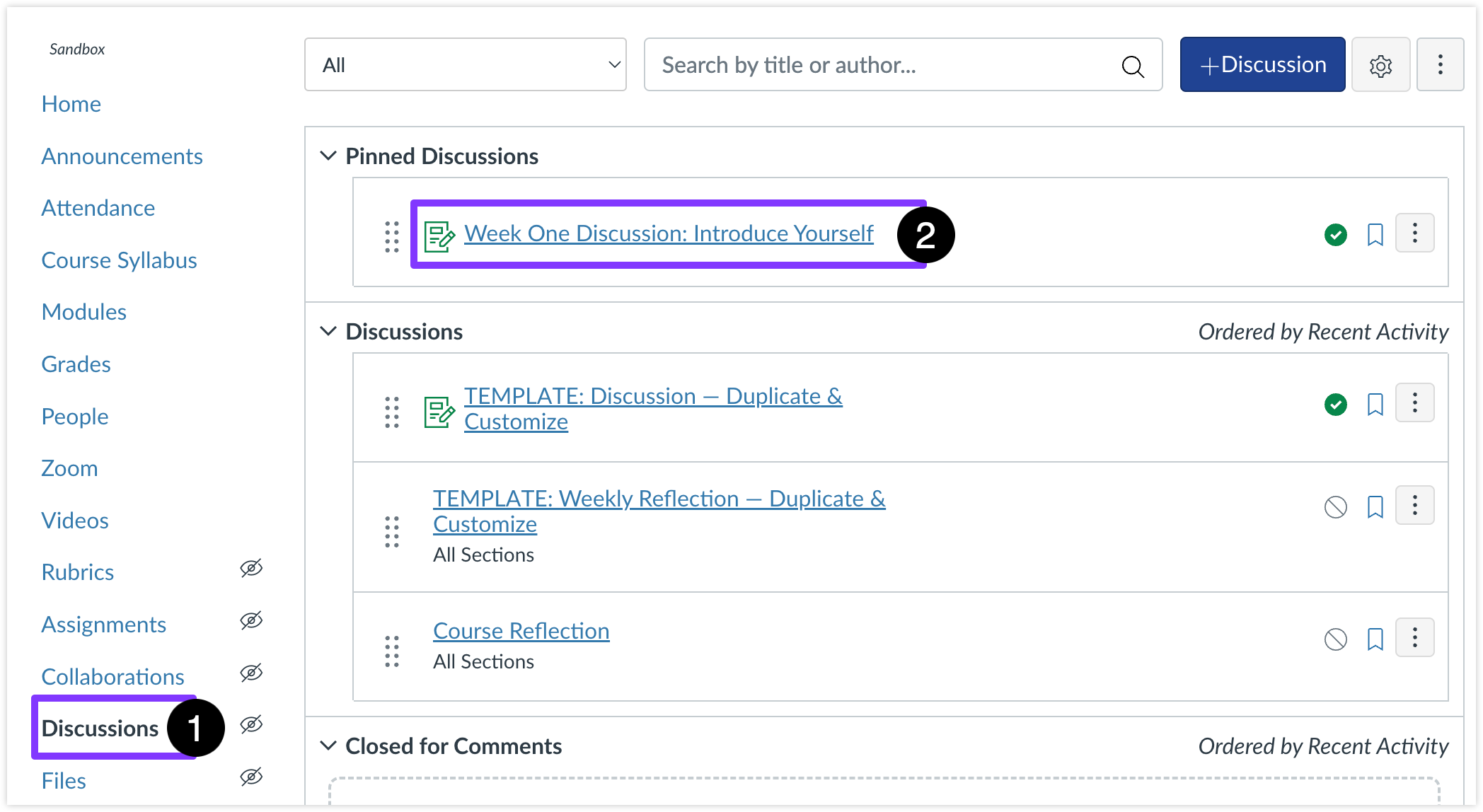 Add a Rubric to a Discussion in Canvas – Instructor Knowledge Base