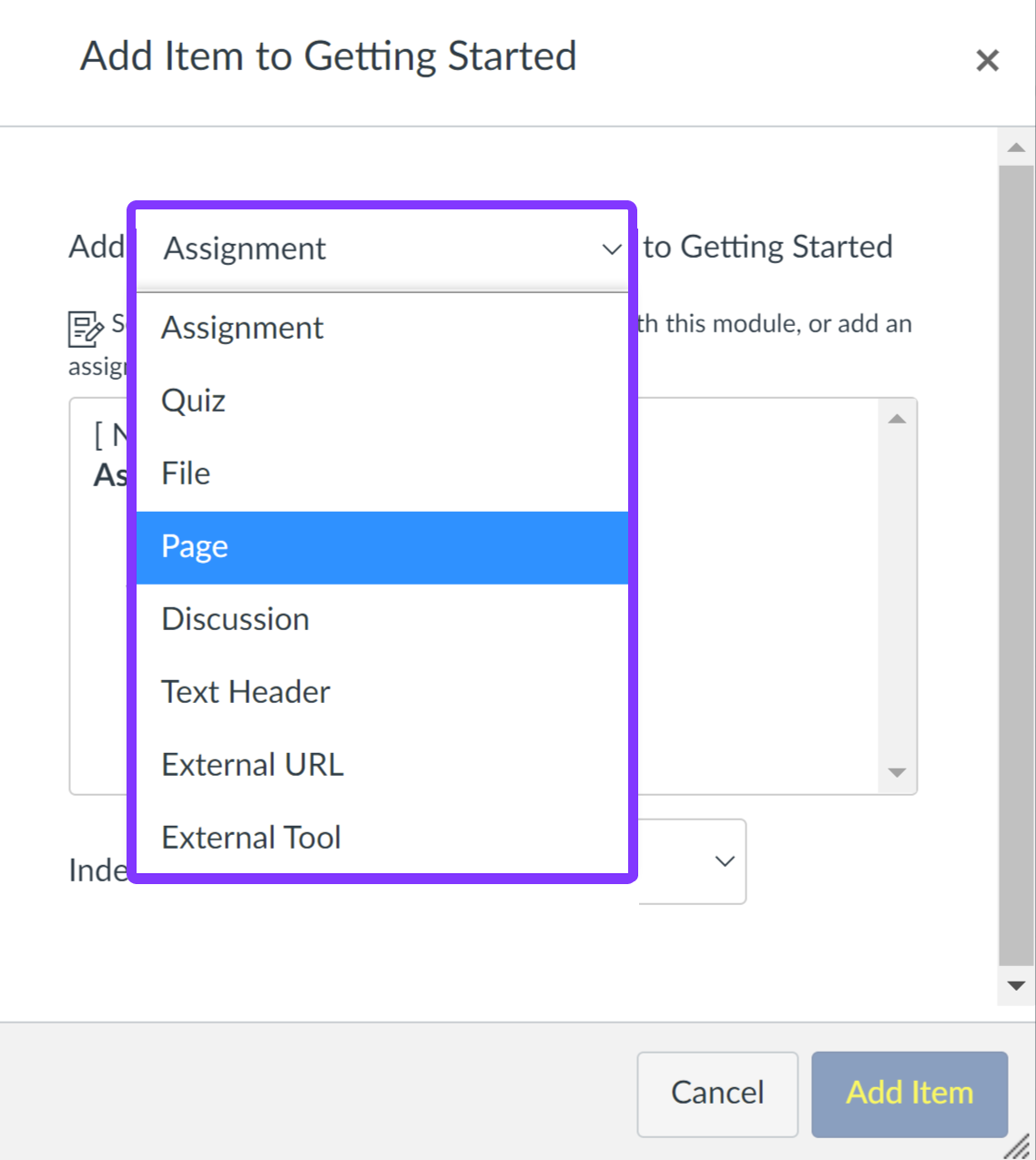 Add a Page to Canvas – Instructor Knowledge Base